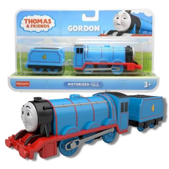 Trem Thomas e Seus Amigos Gordon Locomotica Motorizada BML09 Veículo Trenzinho Infantil Presente ...
