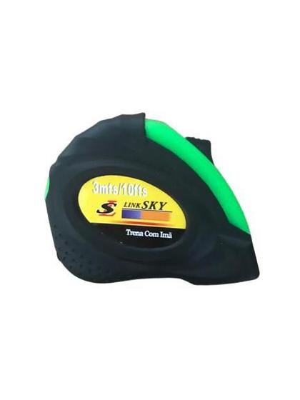 Trena 3 Metros Manual Plástico Com Trava Ferramenta - Link Sky - Trena ...