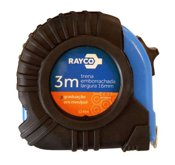 Trena 3m X 16mm Emborrachada Rayco - Trena - Magazine Luiza