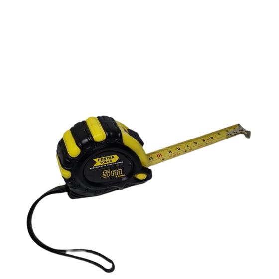 Trena 5 Metros Emborrachada 19mm Profissional Fita Métrica Metálica ...