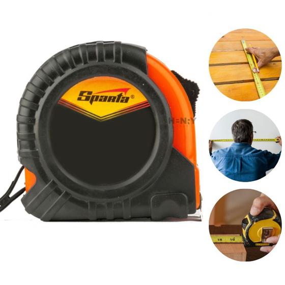 Trena De Aço 3 Metros Emborrachada Com Trava - Sparta - Trena ...