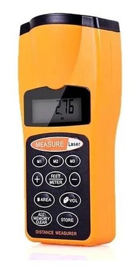 Trena Eletrônica Digital Ultra-sônica Com Mira Laser Até 18 Metros - It ...
