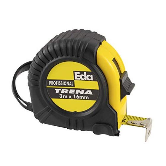 Trena Emborrachada 3m x 16mm Amarela - Eda - Eda - Trena - Magazine Luiza