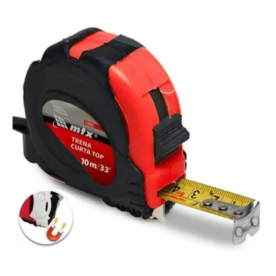 Trena Emborrachada Profissional 10m X 25mm Ponta Magnética - MTX ...