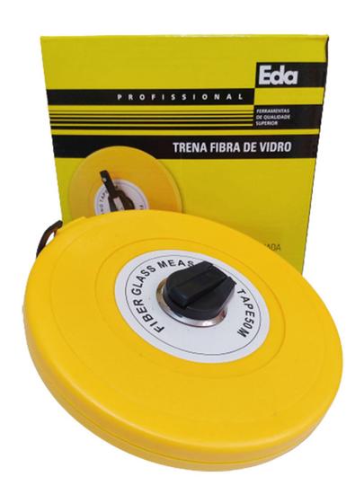 Trena Fibra De Vidro 50 Metros Fechada Medição Obra Terreno - EDA ...