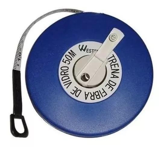 Trena Longa Fechada Medição Metros e Polegada 50 Mts X 13 MM - Western ...