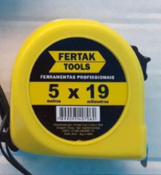 Trena Medição 5 Metros Fertak 5m X 19mm - Trena - Magazine Luiza