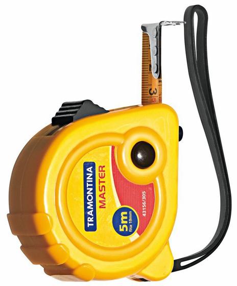 Trena Métrica 5m com Trava Tramontina 43156305 - Trena - Magazine Luiza
