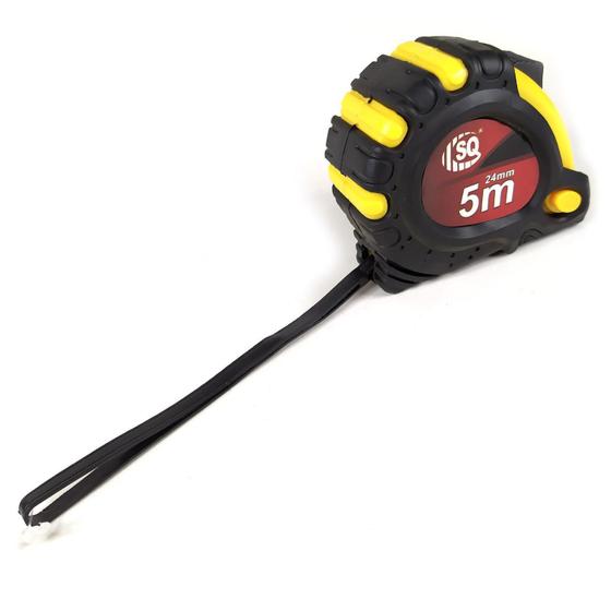 Trena Métrica Emborrachada 5Mx24Mm Anti Impacto Medição - SQ - Trena ...