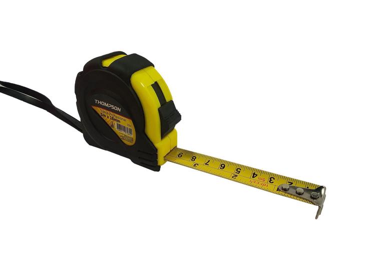 Trena profissional com trava 5mx16mm emborrachada thompson - Trena ...
