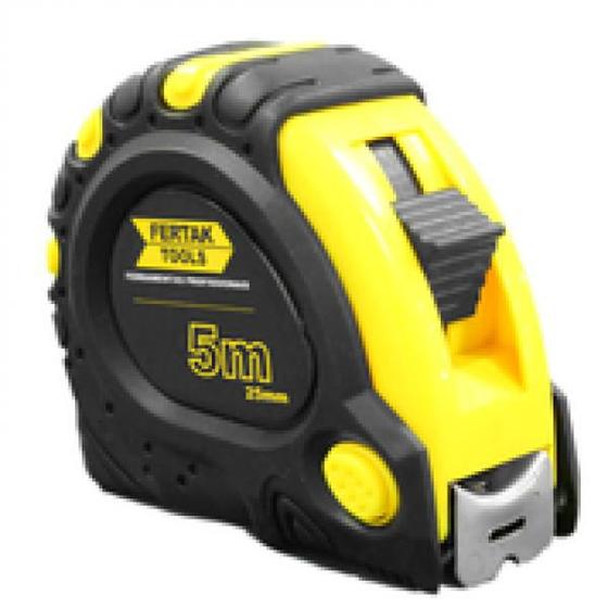 Trenas Emborrachada Medição 5 metros Fertak 5mX25mm - Trena - Magazine ...