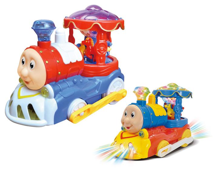 Trenzinho Carrossel Bate E Volta Brinquedo Som E Luz Dm Toys - Trem de ...