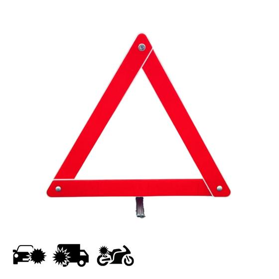 Triângulo de sinalização Para veículos Carro Caminhão caminhonete Moto ...