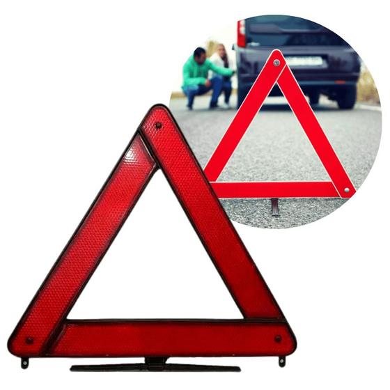 Triangulo Sinalização Carro Preto Com Certificado Abnt - Estamparia ...