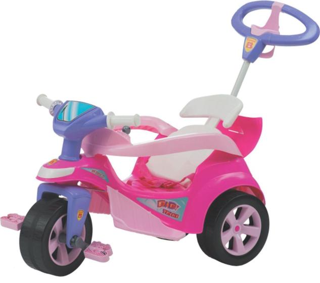 Triciclo Infantil Baby Trike Evolution Rosa Biemme 611 - Velotrol e ...