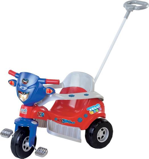 Triciclo Infantil Motoca Infantil Velotrol Com Empurrador - Magic Toys ...