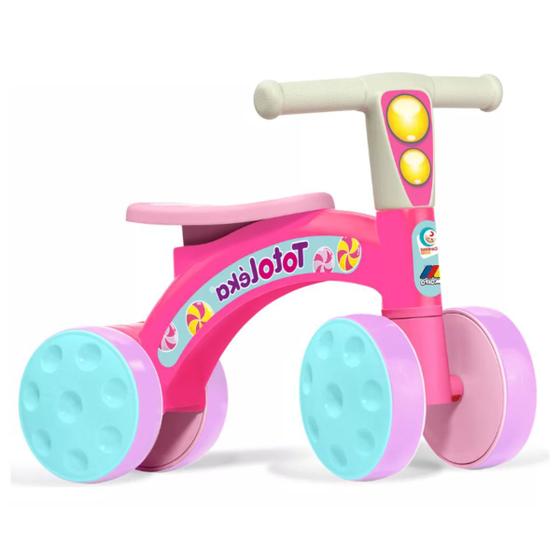 Triciclo Totoka Equilíbrio Infantil Bicicleta Totoléka Bike rosa - Cardoso Toys - Velotrol e ...