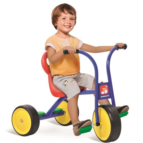 Triciclo Velotrol 3 Rodas Escolar aço tubular bandeirante brinquedos ...