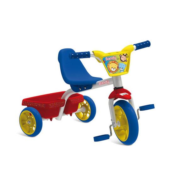 Triciclo Velotrol Infantil de Ferro Bandy Com Carenagem - Bandeirante ...