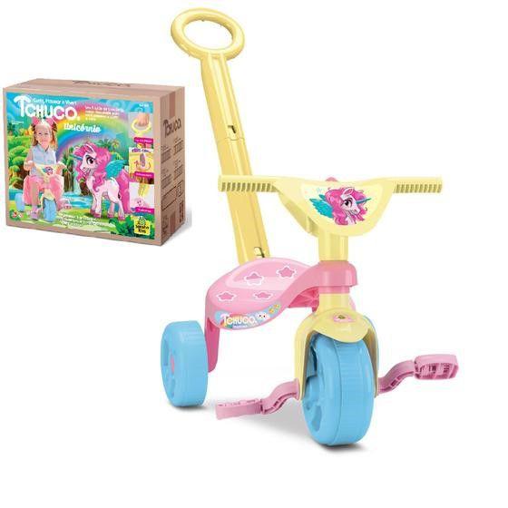 Triciclo velotrol motoca com haste removível personagens - Samba Toys ...