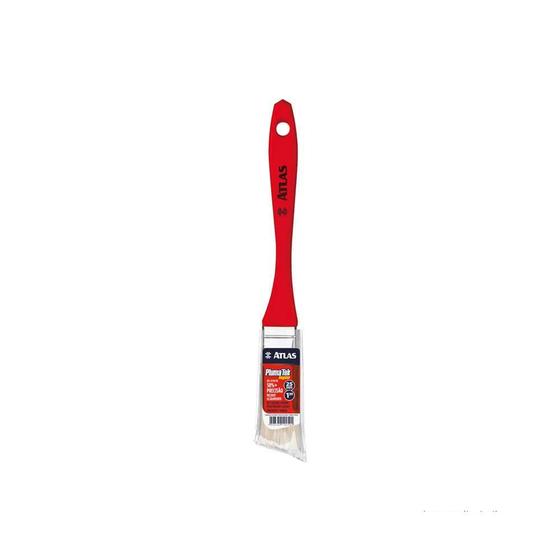 Trincha angular para pintura Plumatek 1" vermelha Atlas - Trincha ...