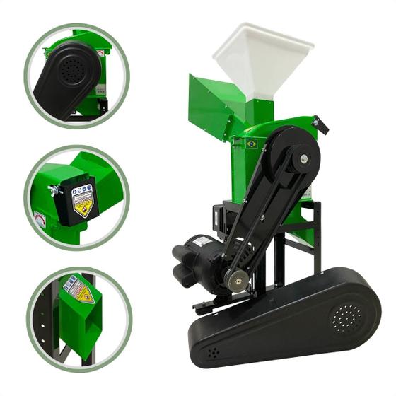 Triturador Forrageiro Milho Capim Cana Elétrico 3CV Trapp TRF 300 Super Forrageira Máquina ...