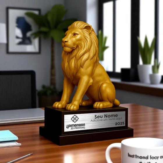 Troféu Leão - Símbolo de grande força, coragem, poder, liderança ...