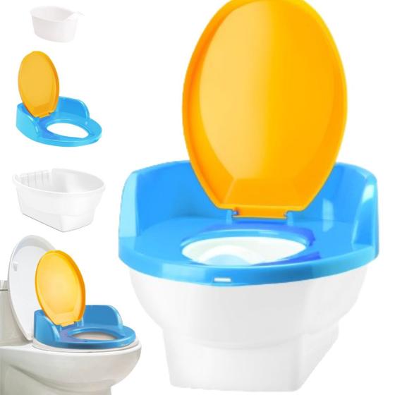 Troninho 2 Em 1 Penico Baby Land Vaso Desfralde Menino Assento ...