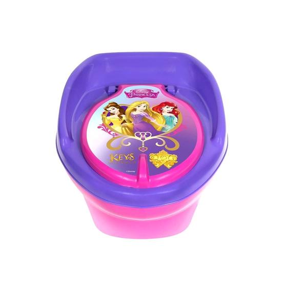 Troninho 2 em 1 Princesas Penico Infantil Menina Rosa e Lilás vira um ...