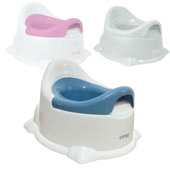 Troninho Potty Clingo Anatômico Infantil Penico Pinico Original Menina ...