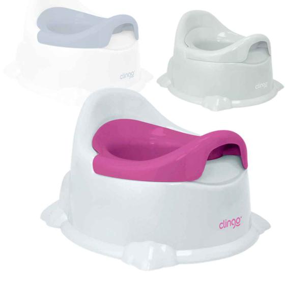 Troninho Potty Clingo Anatômico Infantil Penico Pinico Original Menina ...