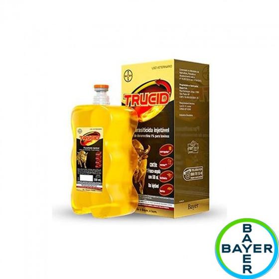 Trucid Parasiticida Doramectina Injetável 1% para Bovinos 500ml - Bayer ...