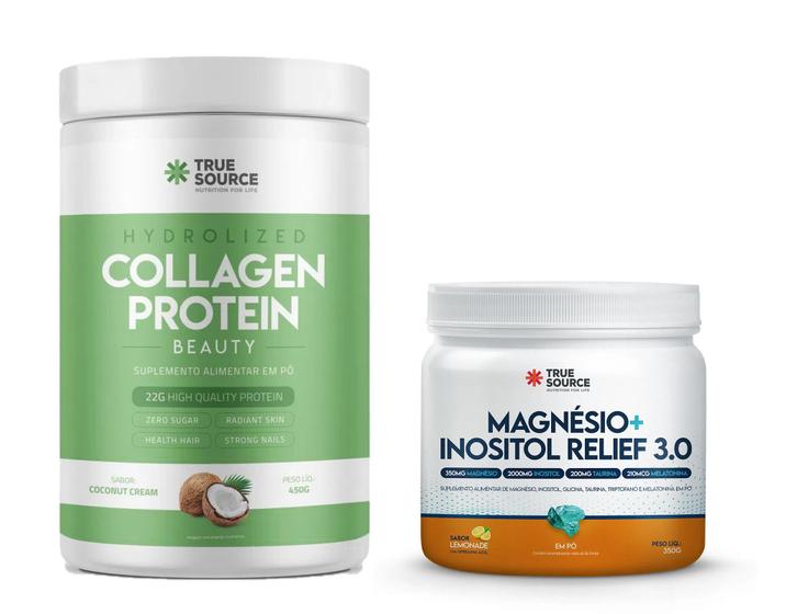 True Collagen Protein 450G + True Magnesio + Inositol Relief - True ...