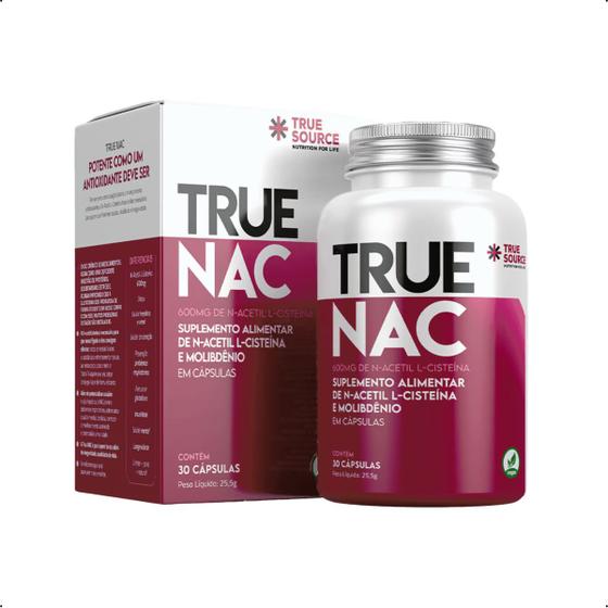 True Nac 600mg 30caps True Source - Vitaminas A-Z - Magazine Luiza