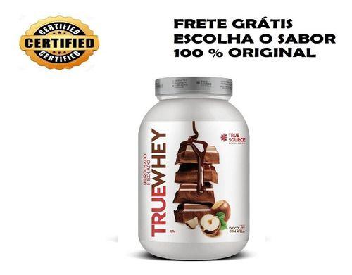 True Source Whey Sabor Chocolate com Avelã 837g Para Atividade Física ...