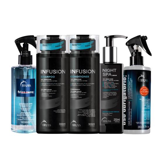 Truss Kit Infusion Frizz Zero Night Obrigatório (5 Produtos) - Kit de ...