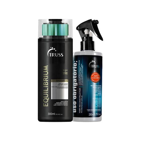Truss Kit Shampoo Equilibrium + Uso Obrigatório (2 Produtos) - Kit de ...