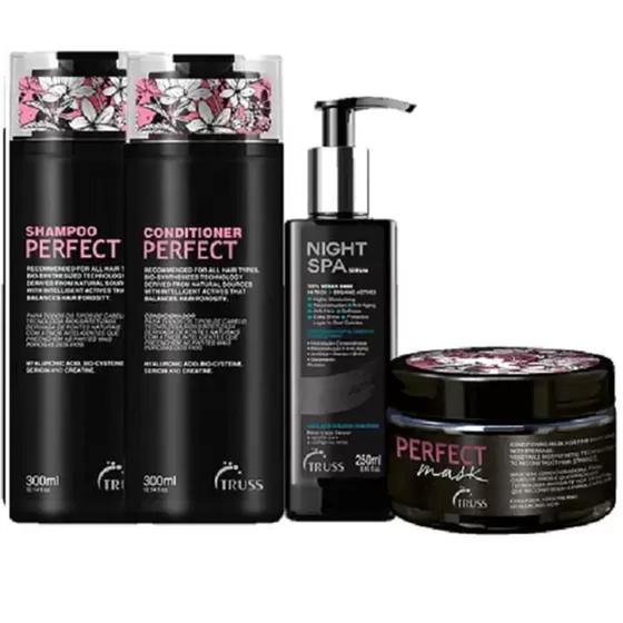 Truss Perfect Shampoo 300ml Condicionador 300ml Mask 180g Night Spa ...