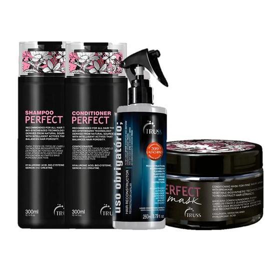 Truss Perfect Shampoo 300ml Condicionador 300ml Mask 180g Uso ...