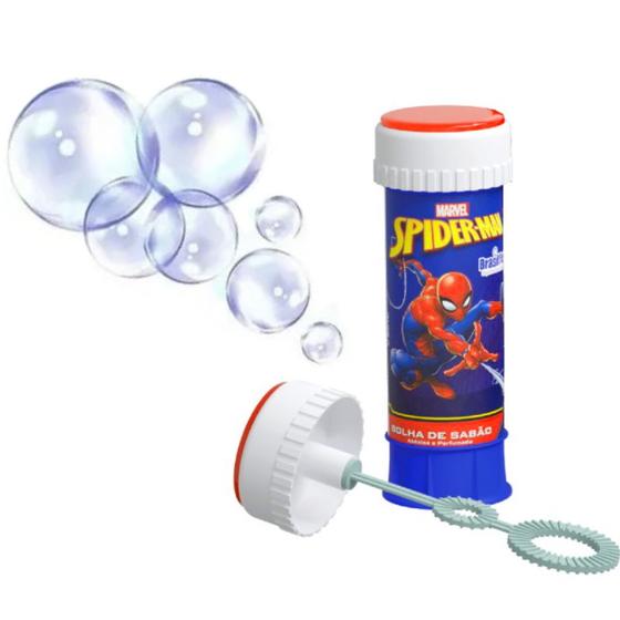 Tubo de Bolhas de Sabão que Faz Bolinhas do Homem Aranha - Brasilflex ...