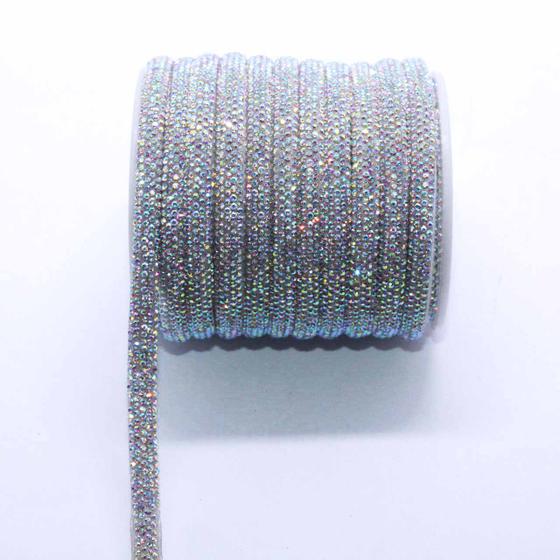 Tubo de strass roliço cores para confecção - metro - Palácio dos ...