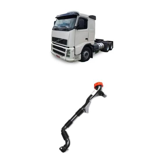 Tubo Enchimento Oleo 1676594 Caminhao Volvo FH NH - BRC - Evaporador ...