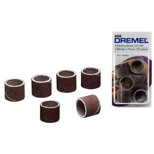 Tubo Lixa Grão 120 1/2" 6 unidades - Dremel 432 *2615043232 - Lixa para ...