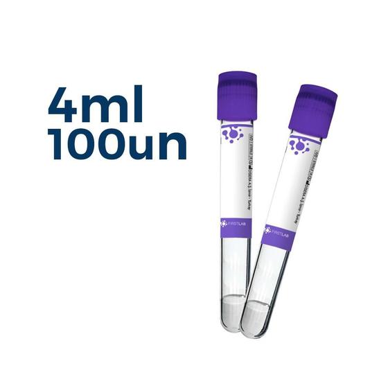 Tubo Para Coleta de Sangue EDTA K3 - FirstLab 4ml - Tubo de Coleta ...