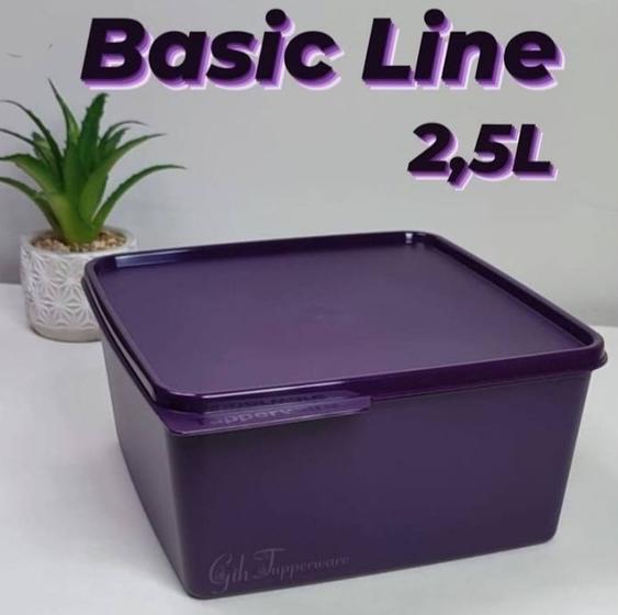 Tupperware Basic Line 2,5 litros Dewberry, - Pote - Magazine Luiza