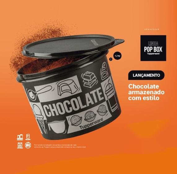 Tupperware Caixa Chocolate pop box 1,3 kg - Pote - Magazine Luiza