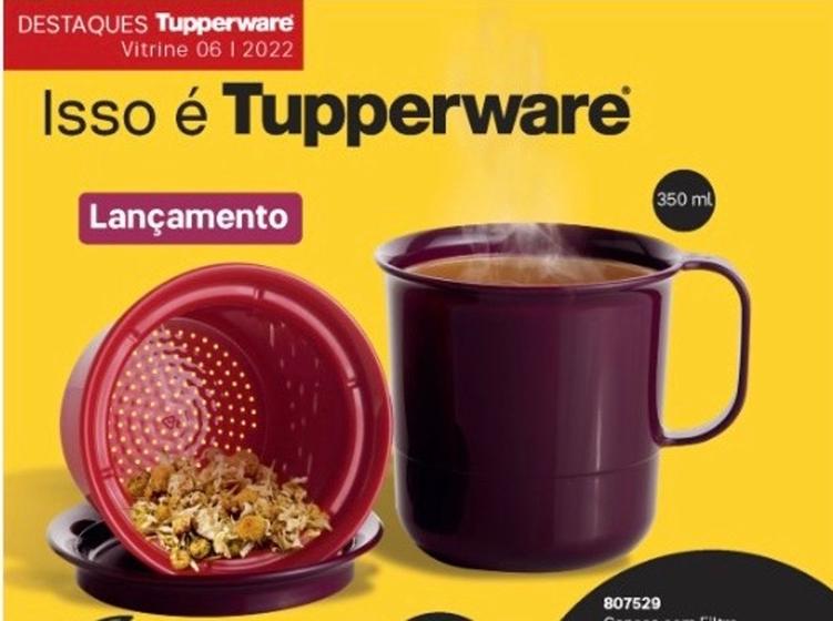 Tupperware caneca com filtro para chá e cuscuz - Pote - Magazine Luiza