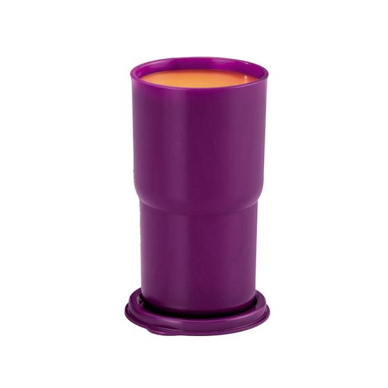Tupperware copo com tampa 350ml roxo - Copos - Magazine Luiza