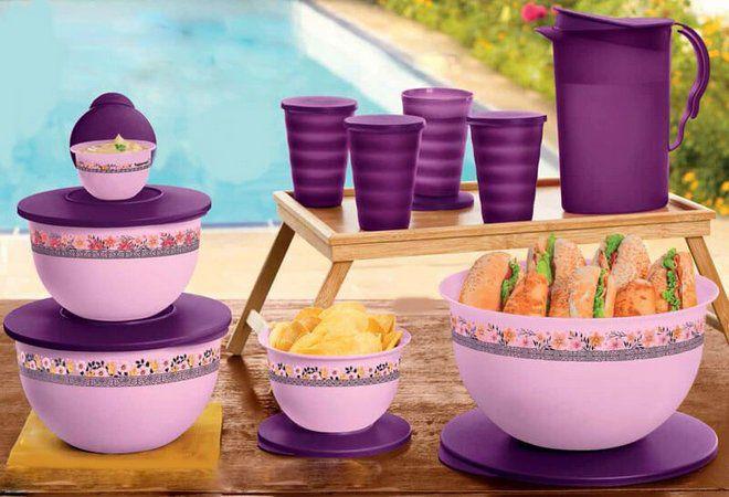 Tupperware Copo Murano 500ml Kit 4 peças Púrpura Original - Copos ...