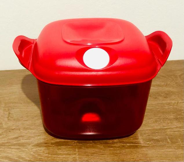 Tupperware Cristal Pop 1,9 Litro Vermelha Em Policarbonato - Pote ...